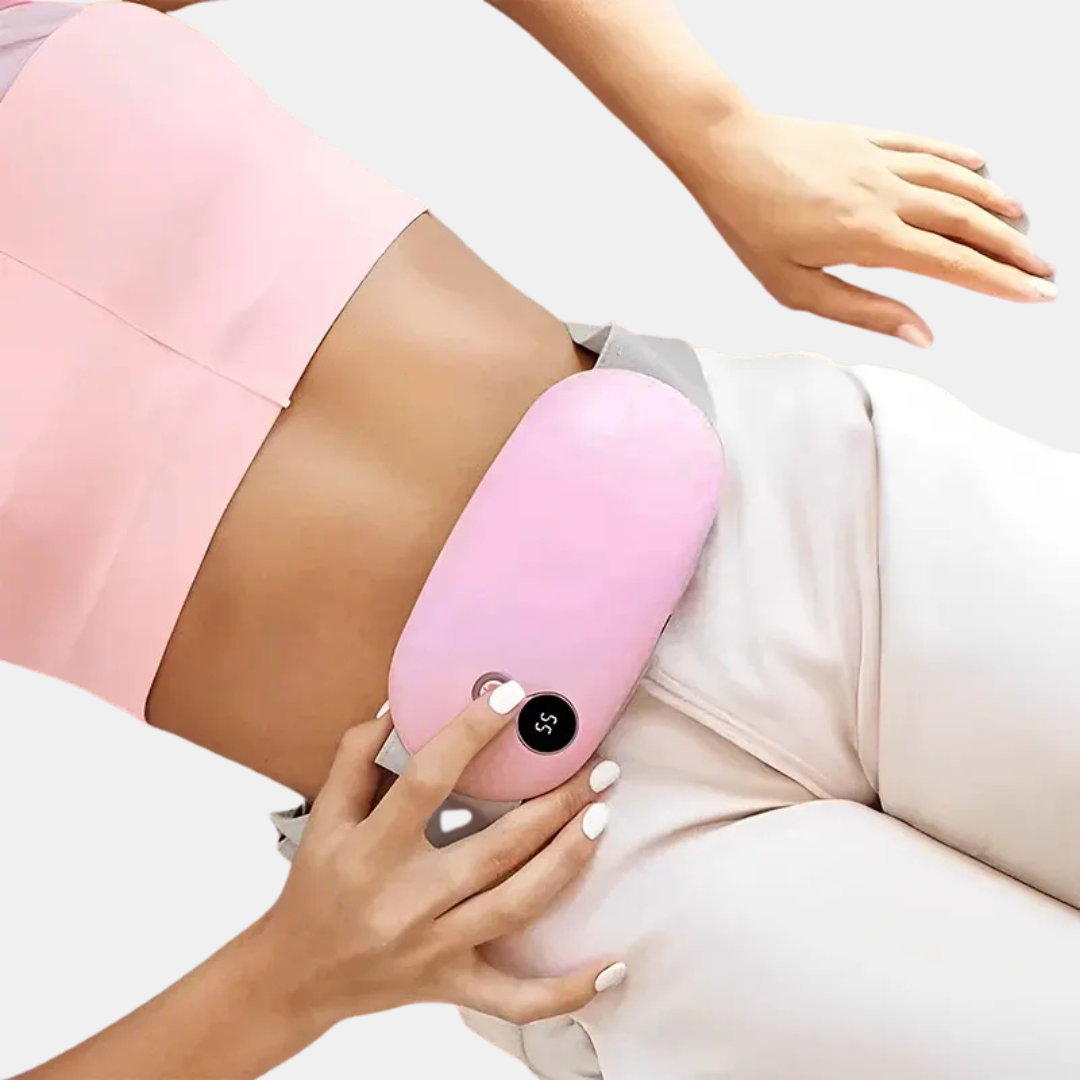 Royallure Cordless Heating Pad for Cramps with Massage Therapy and Saf ...