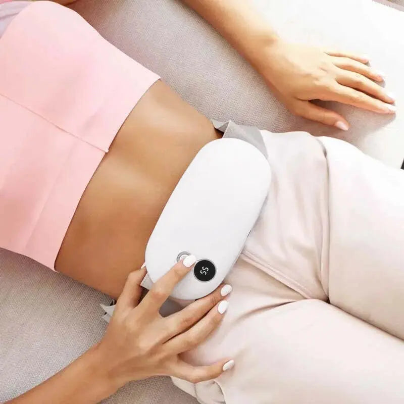 Royallure Cordless Heating Pad for Cramps with Massage Therapy and Saf ...