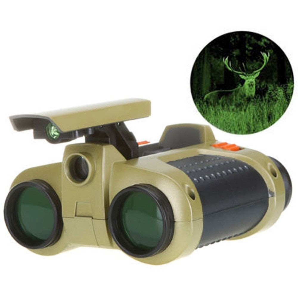 Royallure Kids Night Vision Binoculars for Wildlife Watching, 4x Magni ...