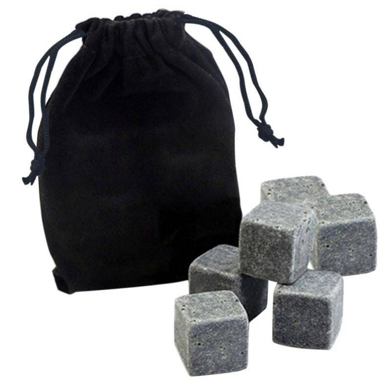 Royallure Soapstone Whiskey Stones Set of 6 for Perfectly Chilled Drin ...